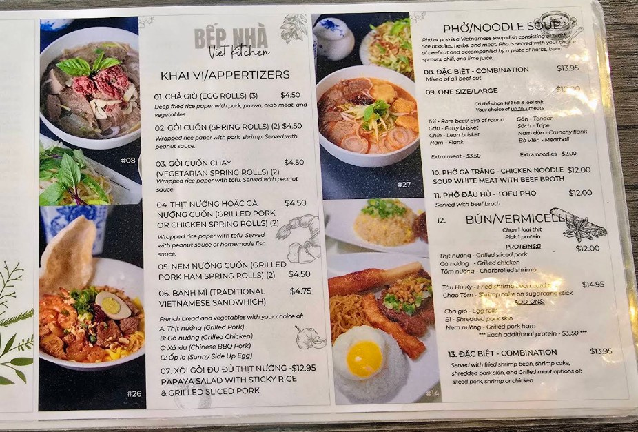 Bếp Nhà (Viet Kitchen) Menu | Authentic Vietnamese Food in Dallas